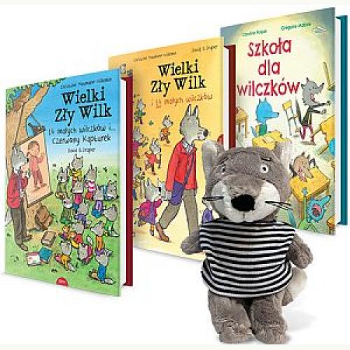 Pakiet: Wielki zły wilk + maskotka | Ksiegarnia Polbooks